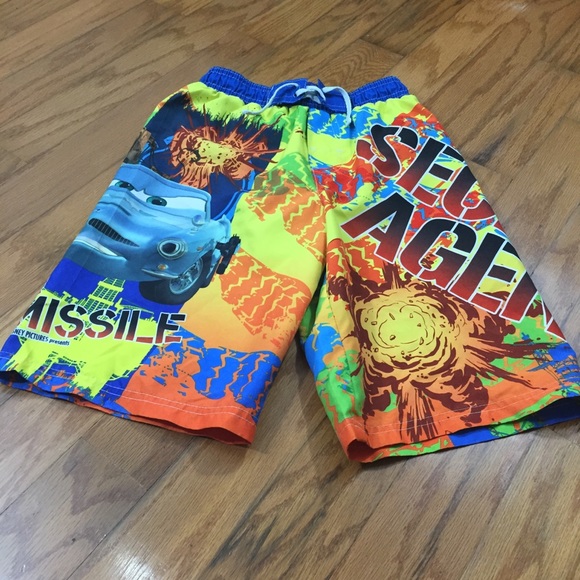 Disney | Swim | 24 32 425 Disney Pixar Cars Swim Trunks 8 | Poshmark